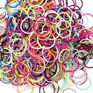 Baby Hair Ties for Girls - 200Pcs Small 1" Elastic Toddler Hair Ties Ponytail Holders Hair Ties for Baby Girls Infants Kids Hair Accessories (Color A)