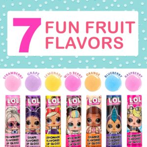 L.O.L Surprise 7-Pack Lip Gloss for Girls, Lol Lip Gloss