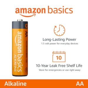 Amazon Basics 36-Pack AA Alkaline High-Performance Batteries, 1.5 Volt, 10-Year Shelf Life