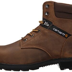 Carhartt Men's Traditional Welt 6" Steel Toe Work Boot Construction, Crazy Horse Brown Oil Tanned, 11