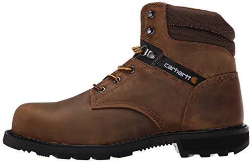 Carhartt Men's Traditional Welt 6" Steel Toe Work Boot Construction, Crazy Horse Brown Oil Tanned, 11