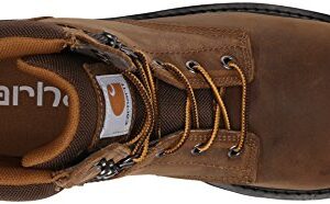 Carhartt Men's Traditional Welt 6" Steel Toe Work Boot Construction, Crazy Horse Brown Oil Tanned, 11