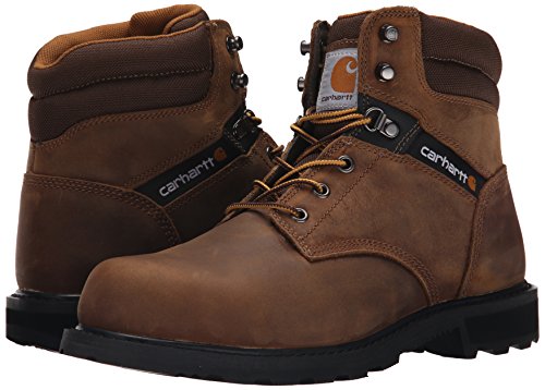 Carhartt Men's Traditional Welt 6" Steel Toe Work Boot Construction, Crazy Horse Brown Oil Tanned, 11