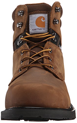 Carhartt Men's Traditional Welt 6" Steel Toe Work Boot Construction, Crazy Horse Brown Oil Tanned, 11