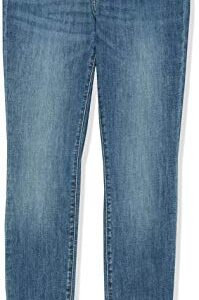 Amazon Essentials Women's Mid Rise Curvy Skinny Jean, Medium Wash, 0 Short