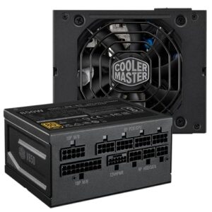 Cooler Master V850 SFX Gold ATX3.0 Full Modular Power Supply, 850W SFX, 80+ Gold, 90-Degree 12VHPWR PCIe 5.0 Connector, SFX-to-ATX Bracket, Silent Fan, 10 Year Warranty (MPY-8501-SFHAGV-3US)