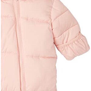 Amazon Essentials Unisex Babies' Puffer Bunting Suit, Blush, 18 Months