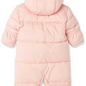 Amazon Essentials Unisex Babies' Puffer Bunting Suit, Blush, 18 Months