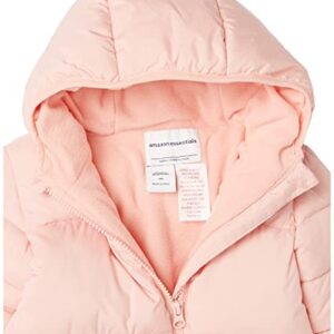 Amazon Essentials Unisex Babies' Puffer Bunting Suit, Blush, 18 Months