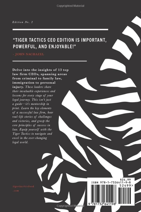 Tiger Tactics CEO Edition: From ZERO to Law Firm CEO