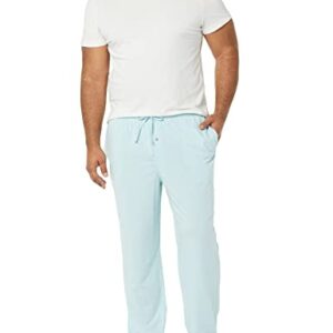 Amazon Essentials Men's Knit Pajama Pant, Light Blue, Large