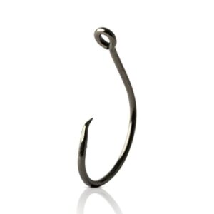 Mustad Demon Offset Circle, 4X Strong - Black Nickel-Size 10/0 - Pack of 5