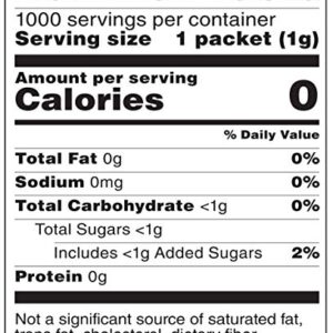 Amazon Brand - Happy Belly Zero Calorie Pink Saccharin Sweetener, Powder, Packet, 35.2 ounce (Pack of 1), (Previously Sugarly Sweet), 1000 Count