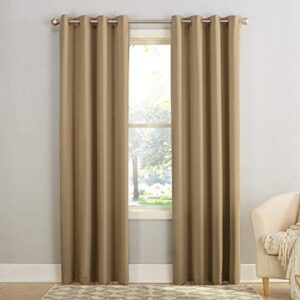 sun zero barrow energy efficient grommet curtain panel pair