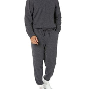 Amazon Essentials Men's Lightweight French Terry Jogger Pant (Available in Big & Tall), Charcoal Heather, Large