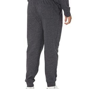 Amazon Essentials Men's Lightweight French Terry Jogger Pant (Available in Big & Tall), Charcoal Heather, Large