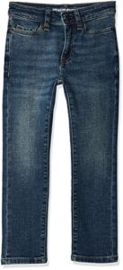 amazon essentials boys' stretch slim-fit jeans, medium wash, 10 slim