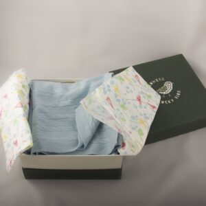 Lucky Bird Cashmere 100% Cashmere Baby Blanket, Sky Blue