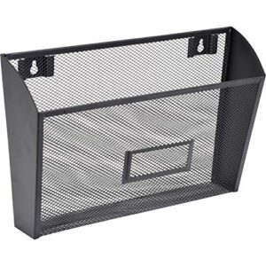 Lorell Black Mesh/Wire Wall Pocket 84144