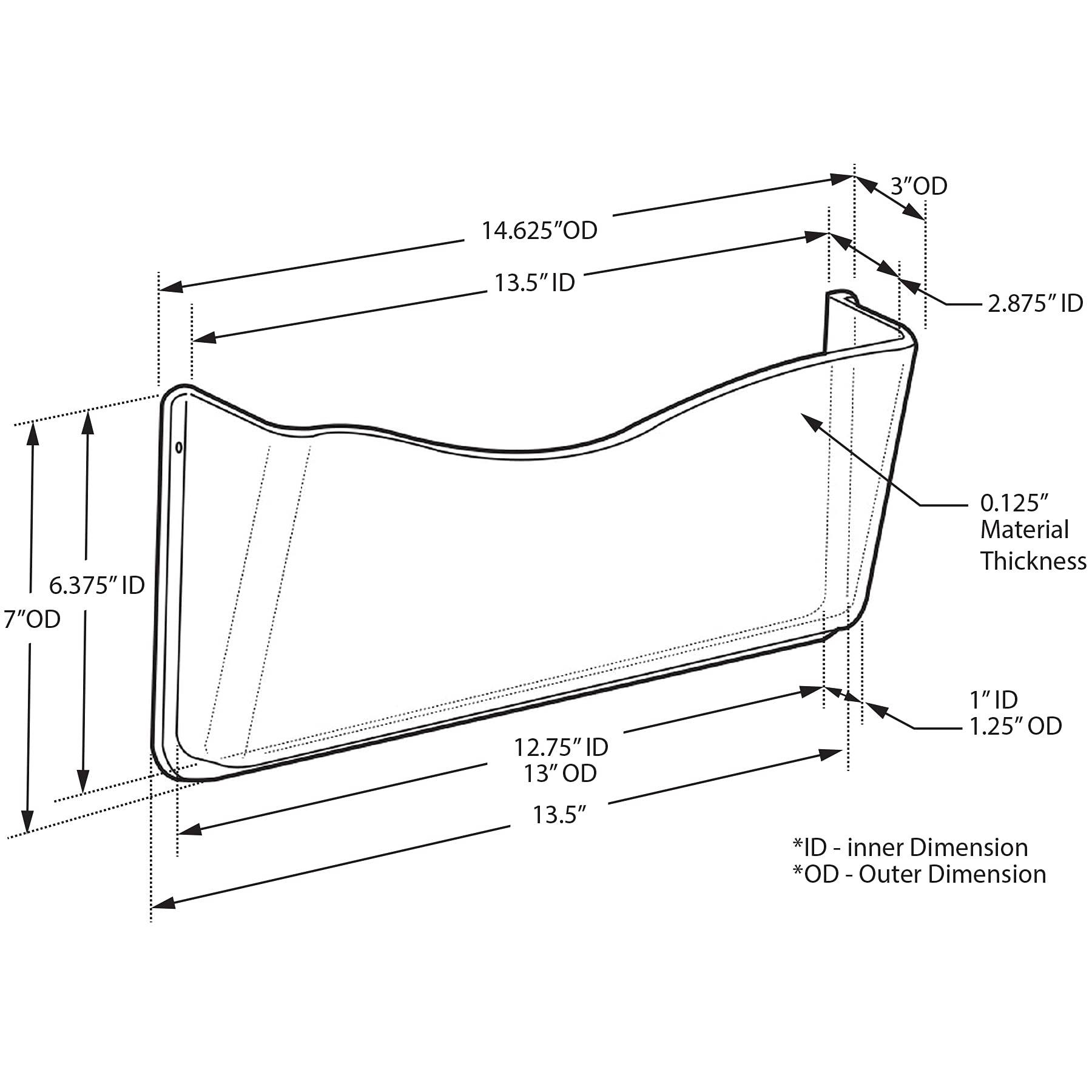 Azar Displays 250025 Clear Single Pocket Wall File with wallmount, 4 Count (Pack of 1)