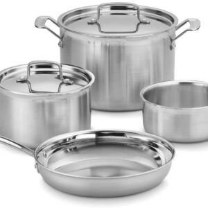 Cuisinart MCP-7NP1 Multiclad Pro Triple Ply 7-Piece Cookware Set Skillet