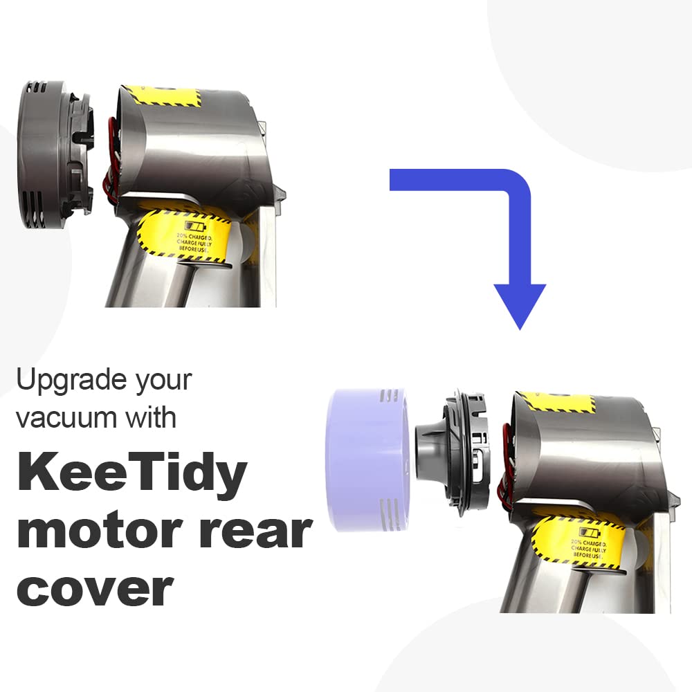 KeeTidy Motor Rear Cover Replacement Compatible with Dyson V8 V7 Motorhead Car+Boat Trigger Cord-Free Animal Cordless Stick Vacuum Cleaners, Upgrade Your Vacuums, Part t030811