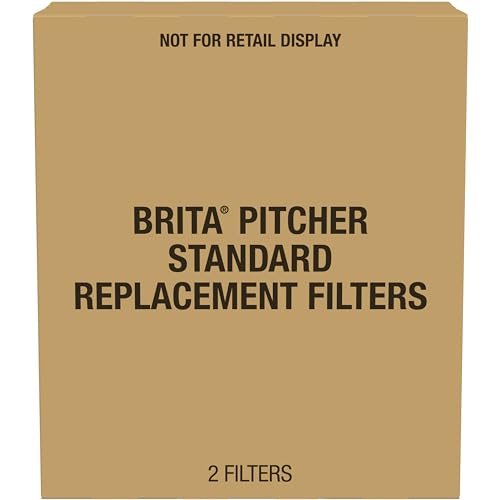 Brita Standard Water Filter for Pitchers and Dispensers, BPA-Free, Replaces 1,800 Plastic Water Bottles a Year, Lasts Two Months or 40 Gallons, Includes 2 Filters