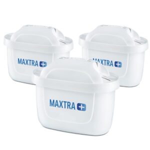 brita maxtra + replacement water filter cartridges, compatible with all brita jugs - reduce chlorine, limescale and impurities for great taste - pack of 3