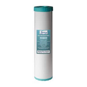 ispring whole house water filter cartridge, iron & manganese reducing water filter whole house, 4.5" x 20", model: fm25b