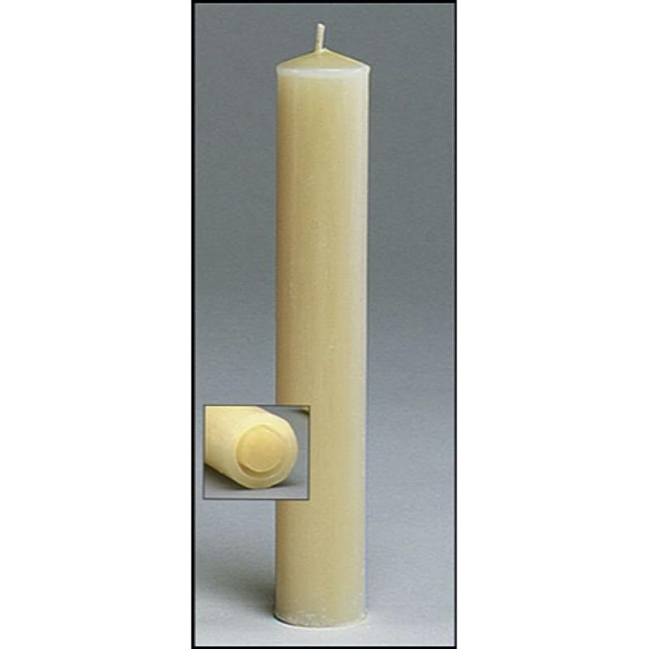 100% Beeswax Candle - 1-1/2 x 12-12/Box 780090193300 - Gifts, Crosses, Rosaries, Chains and Much More