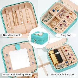 Parima Birthday Gifts for Women -2 Pieces Travel Jewelry Case Set, Travel Gifts Friend Gifts for Women Personalized Gifts Unique Gifts Christmas Gifts for Women Personalized Jewelry Boxes for Women