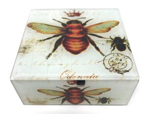 glass keepsake jewelry box (imperial bee)