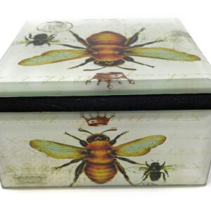 Glass Keepsake Jewelry Box (Imperial Bee)