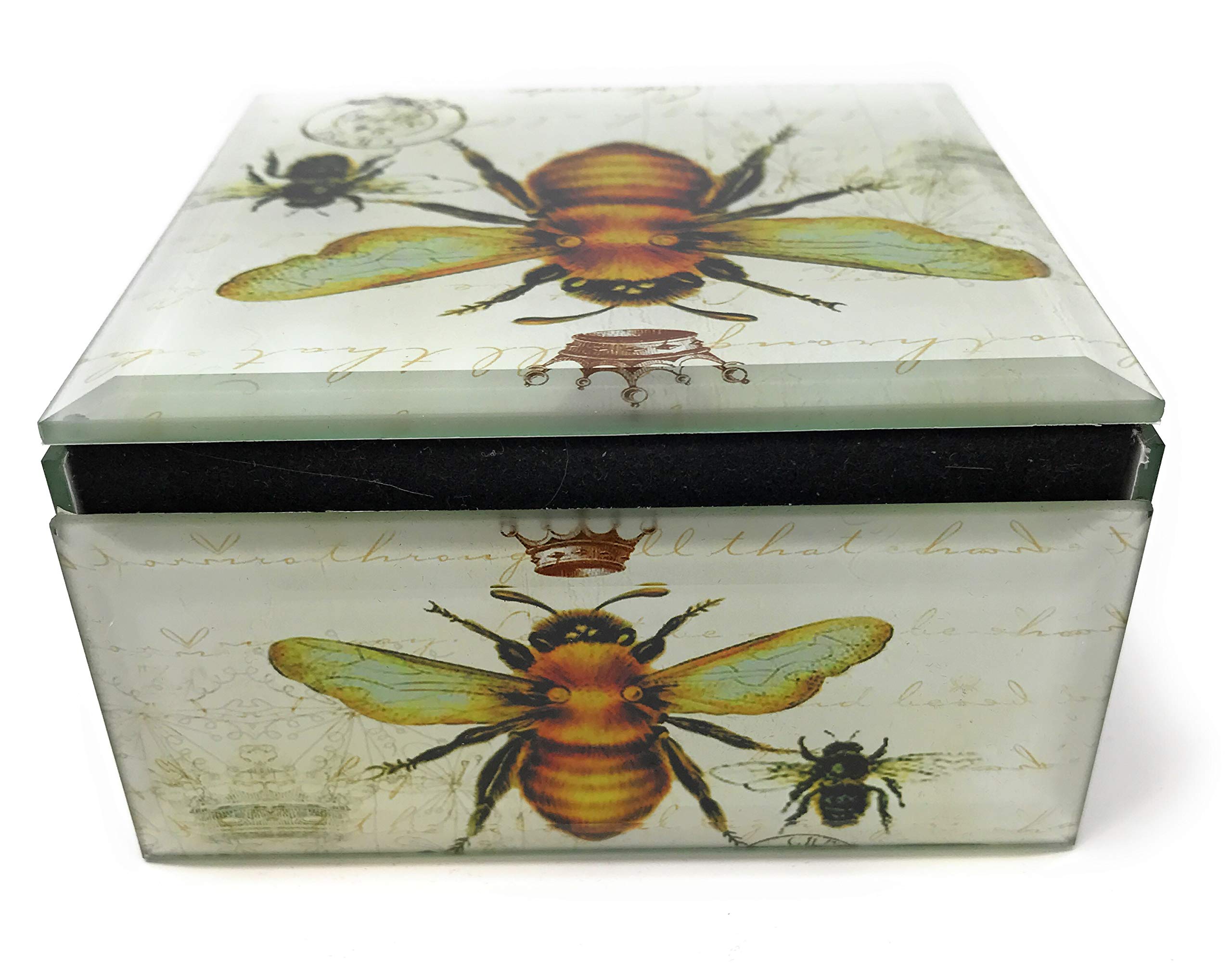 Glass Keepsake Jewelry Box (Imperial Bee)