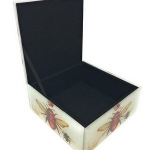 Glass Keepsake Jewelry Box (Imperial Bee)