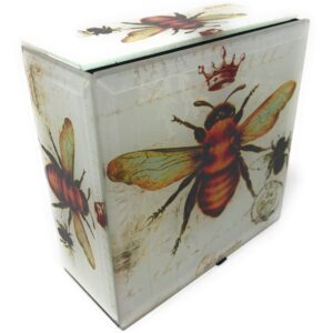 Glass Keepsake Jewelry Box (Imperial Bee)