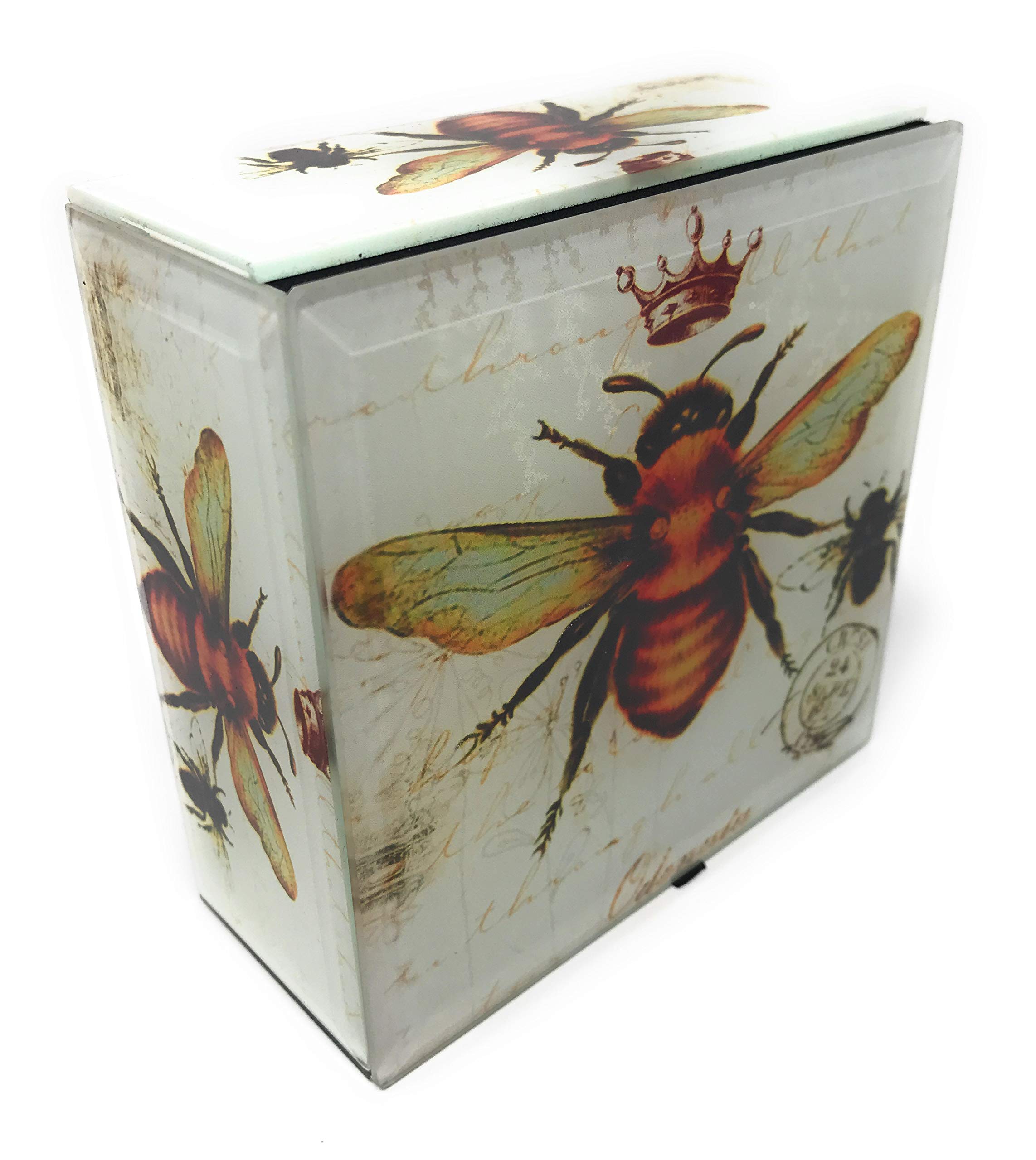 Glass Keepsake Jewelry Box (Imperial Bee)