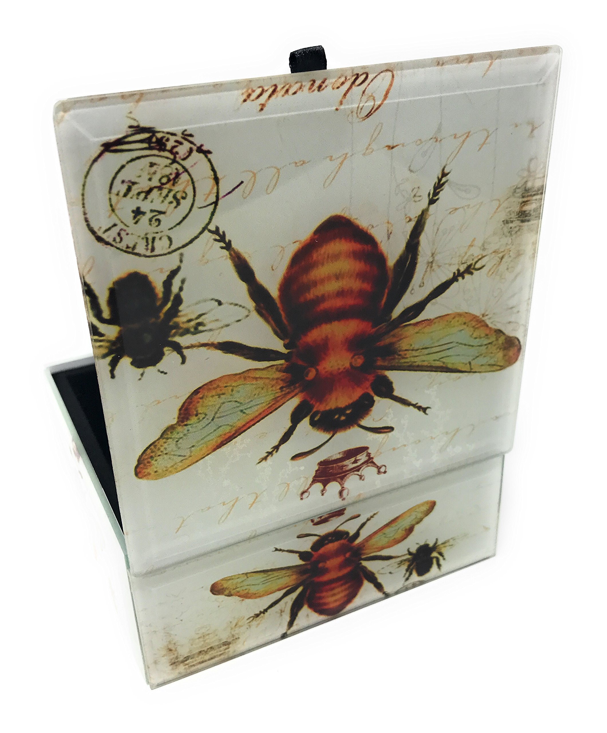 Glass Keepsake Jewelry Box (Imperial Bee)