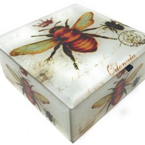 Glass Keepsake Jewelry Box (Imperial Bee)