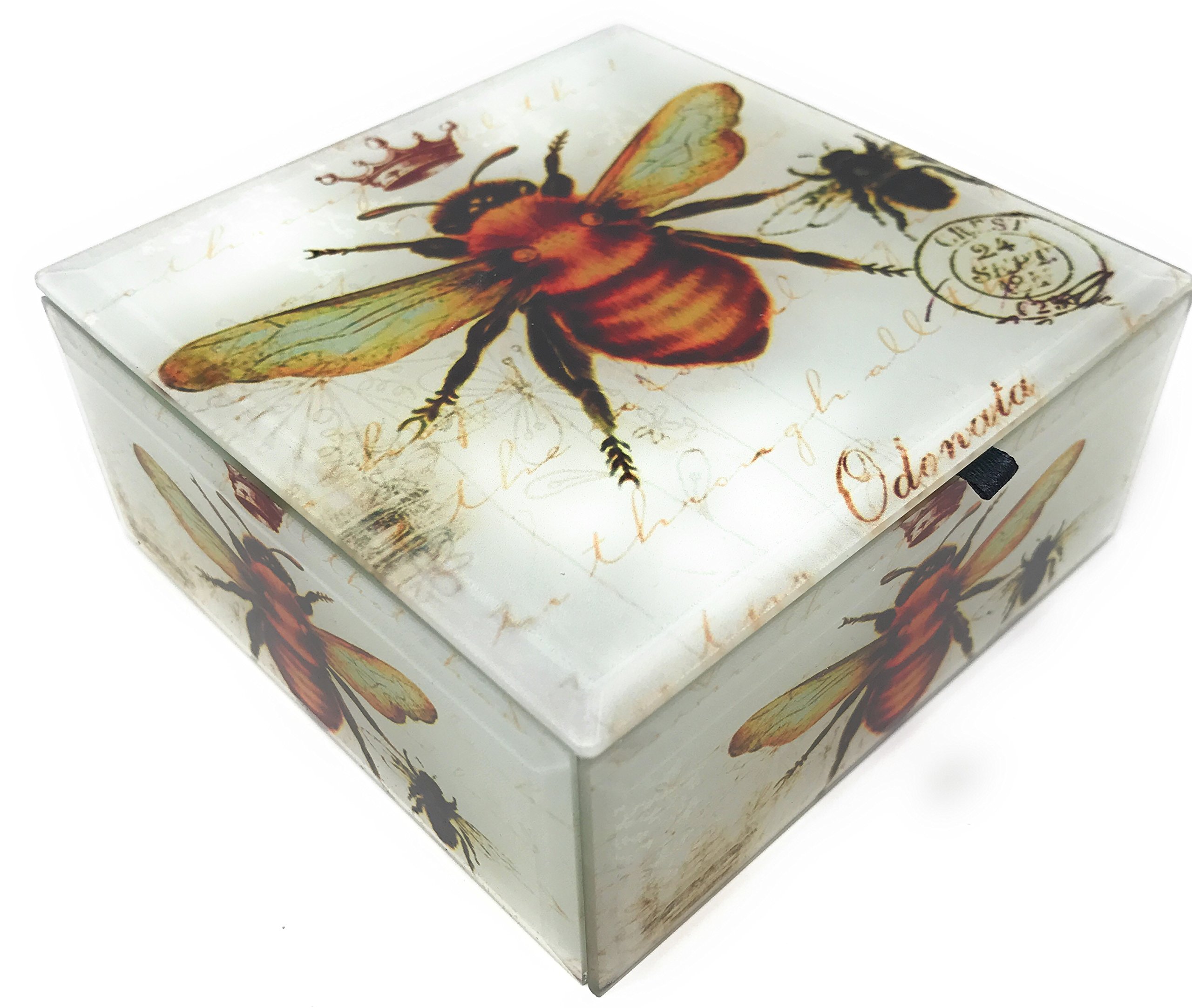 Glass Keepsake Jewelry Box (Imperial Bee)