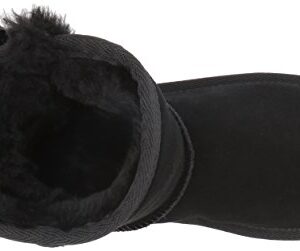 Koolaburra by UGG Girls' Victoria Short Fashion Boot, Black, 02 Youth US Little Kid