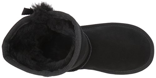 Koolaburra by UGG Girls' Victoria Short Fashion Boot, Black, 02 Youth US Little Kid