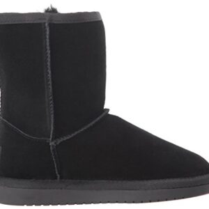 Koolaburra by UGG Girls' Victoria Short Fashion Boot, Black, 02 Youth US Little Kid