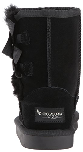 Koolaburra by UGG Girls' Victoria Short Fashion Boot, Black, 02 Youth US Little Kid