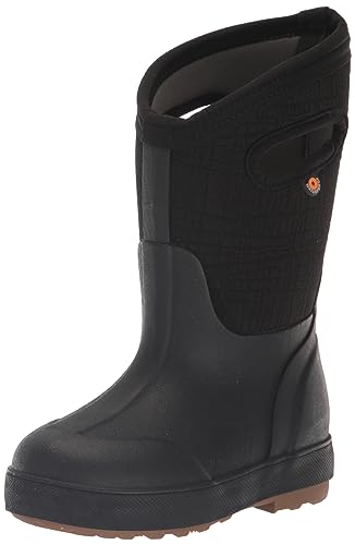 BOGS Classic II Snow Boot, Black, 2 US Unisex Big Kid