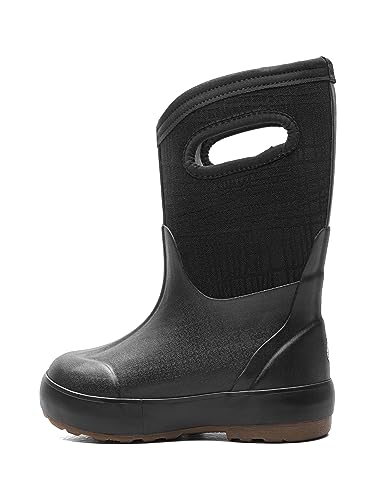 BOGS Classic II Snow Boot, Black, 2 US Unisex Big Kid