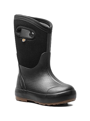 BOGS Classic II Snow Boot, Black, 2 US Unisex Big Kid