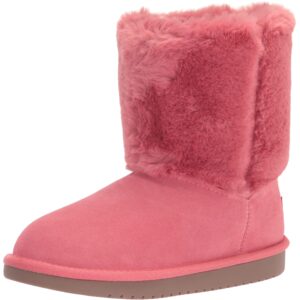 Koolaburra by UGG Girls Aubrei Short Fashion Boot, Tea Rose, 2 Little Kid US