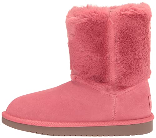 Koolaburra by UGG Girls Aubrei Short Fashion Boot, Tea Rose, 2 Little Kid US