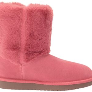 Koolaburra by UGG Girls Aubrei Short Fashion Boot, Tea Rose, 2 Little Kid US